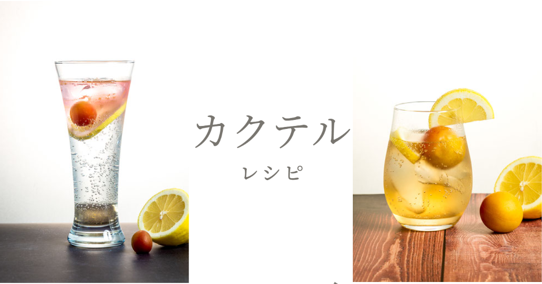 Ume Cocktail Recipes vol.2 ♪ Perfect for Party Vibes – 梅体験専門店 「蝶矢」